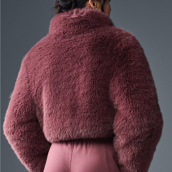 ALO Yoga | Jackets & Coats | New Alo Yoga Opulent Faux Fur Jacket ...